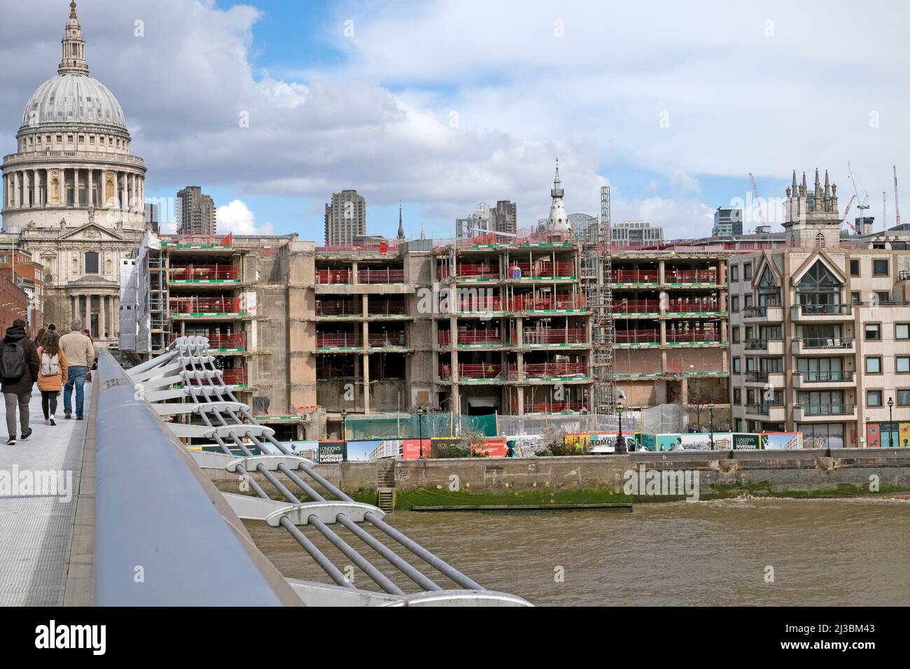 One Millennium Bridge development building under construction on River ...