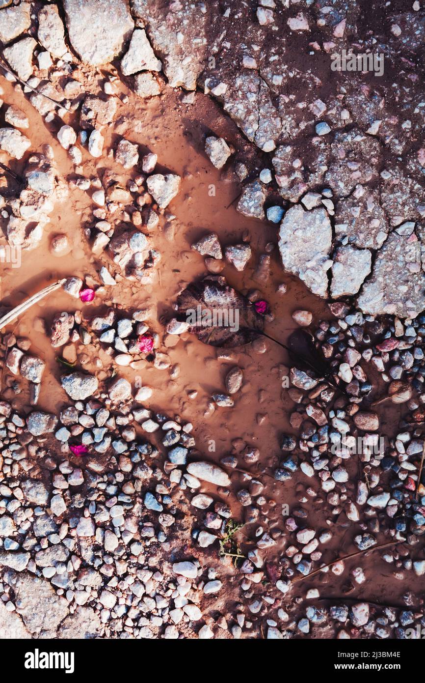 Puddle of water from above hi-res stock photography and images - Alamy