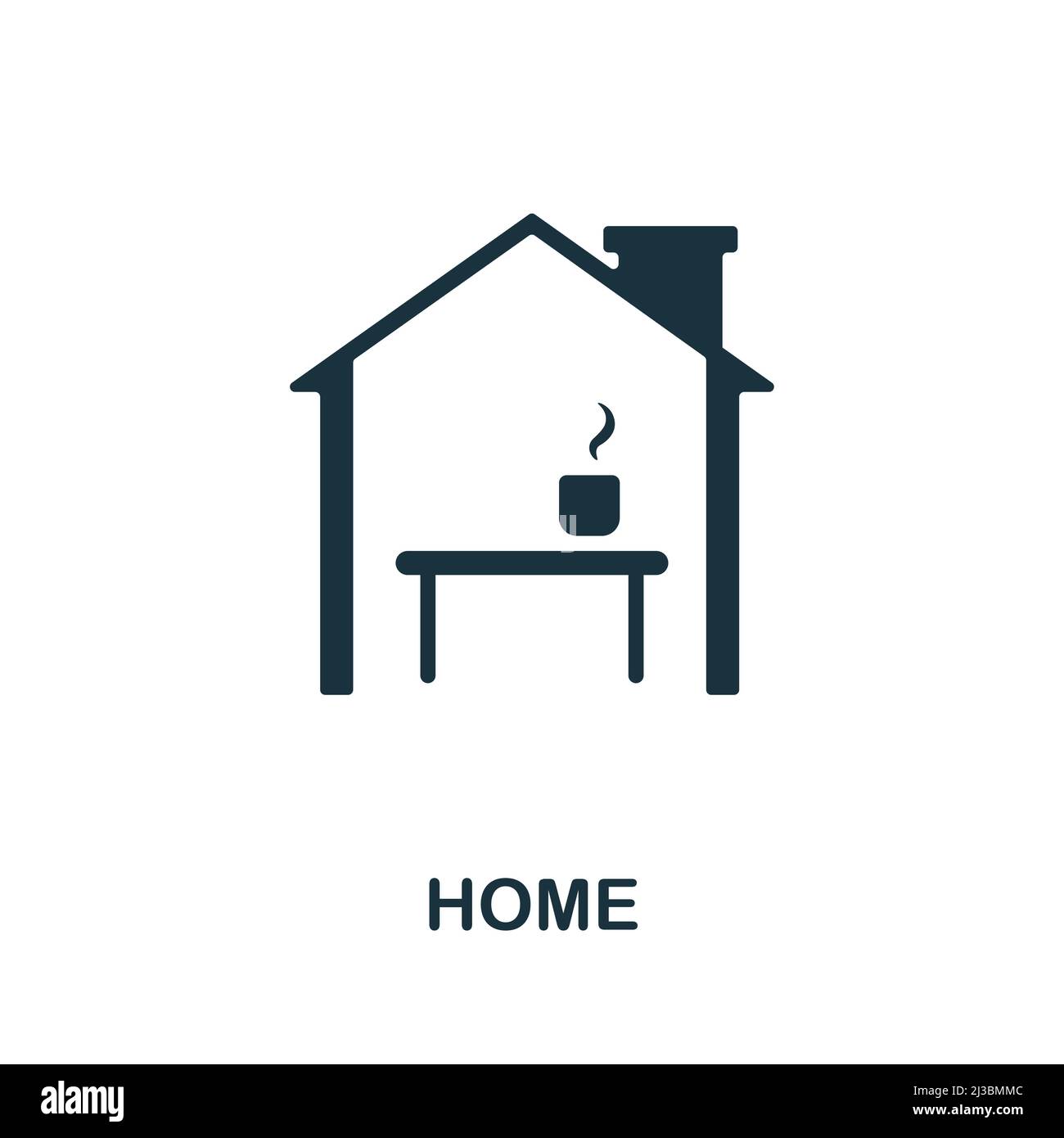 Home icon. Monochrome simple Home icon for templates, web design and ...