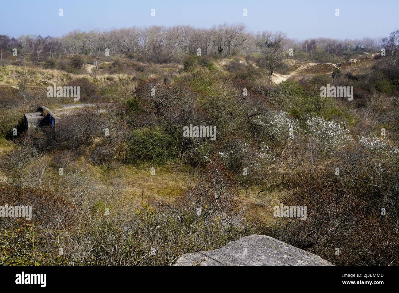 WWII German blockhaus, Dune du Perroquet - Parrot's Dune, Bray-Dunes ...