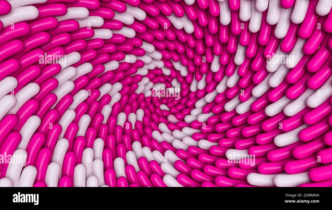 A Spiral background Abstract vortex, spray, made of pink and white ...