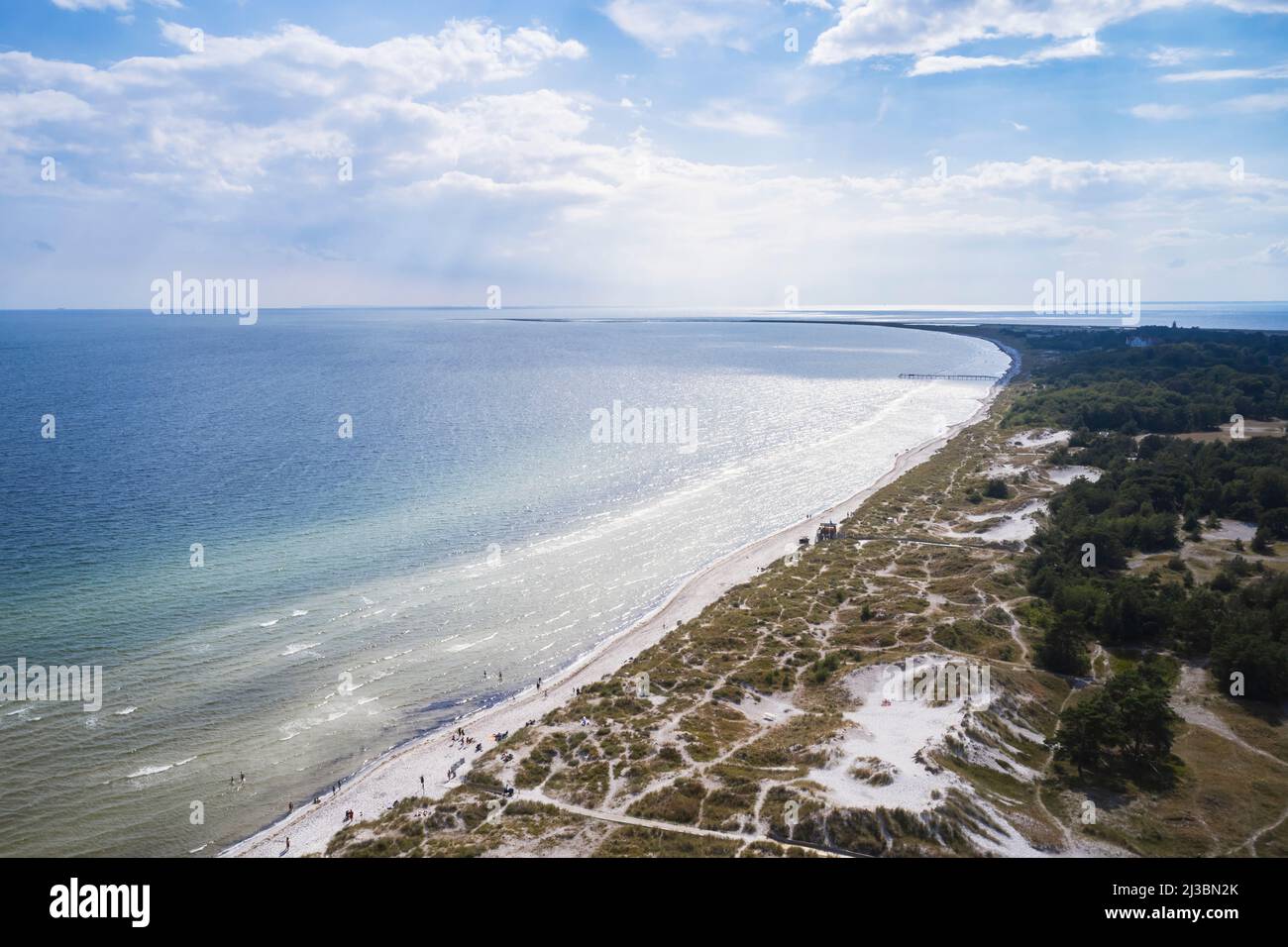 Aerial sandy beach horizontal hi-res stock photography and images - Alamy