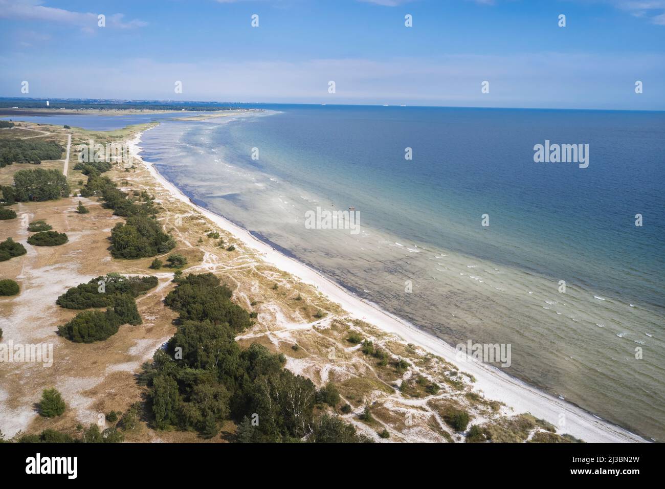 Aerial sandy beach horizontal hi-res stock photography and images - Alamy