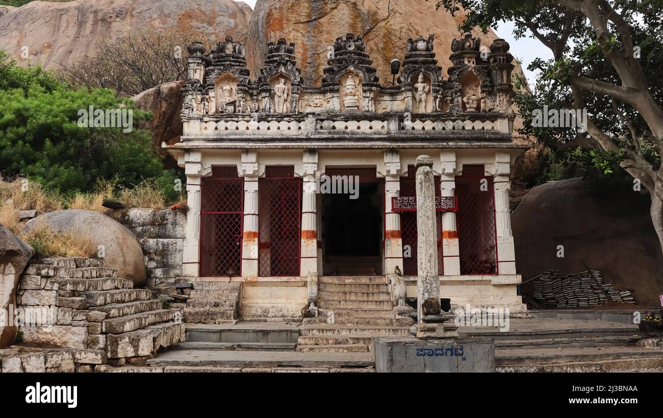 Front view of Ekanatheswari Temple, Chitradurga fort, Karnataka, India ...
