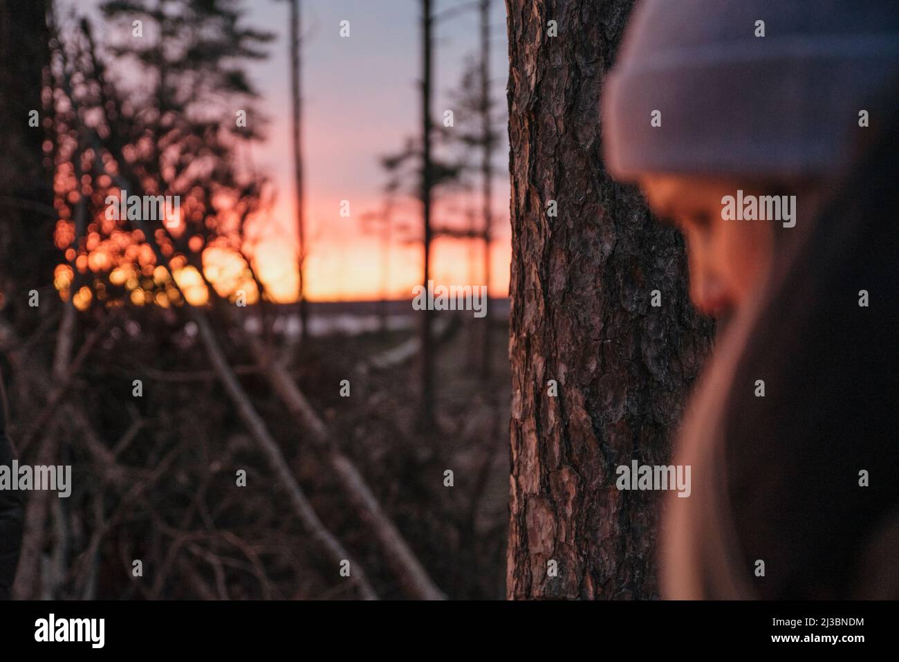 Contemplating the sunset hi-res stock photography and images - Alamy