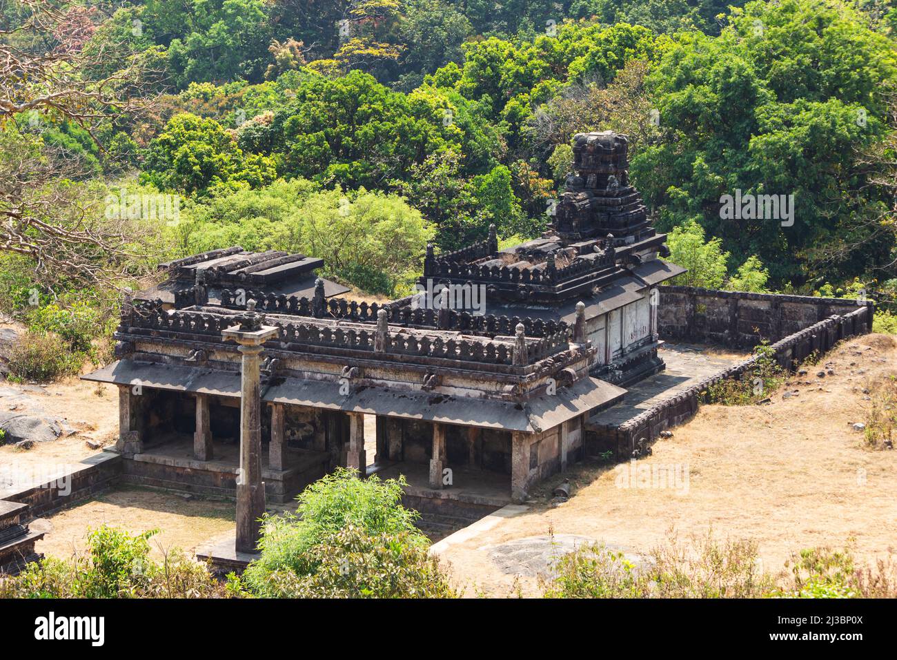 Top View of Srikantheswara Temple, Kavaledurga Fort. The fort was built ...