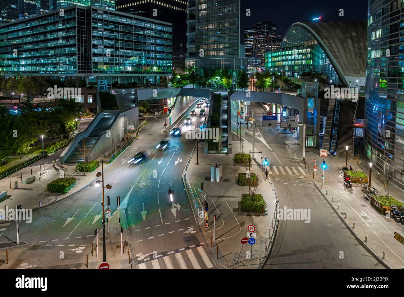 Peaceful Public Park in Paris Road Traffic Trees Shadows and Lights ...
