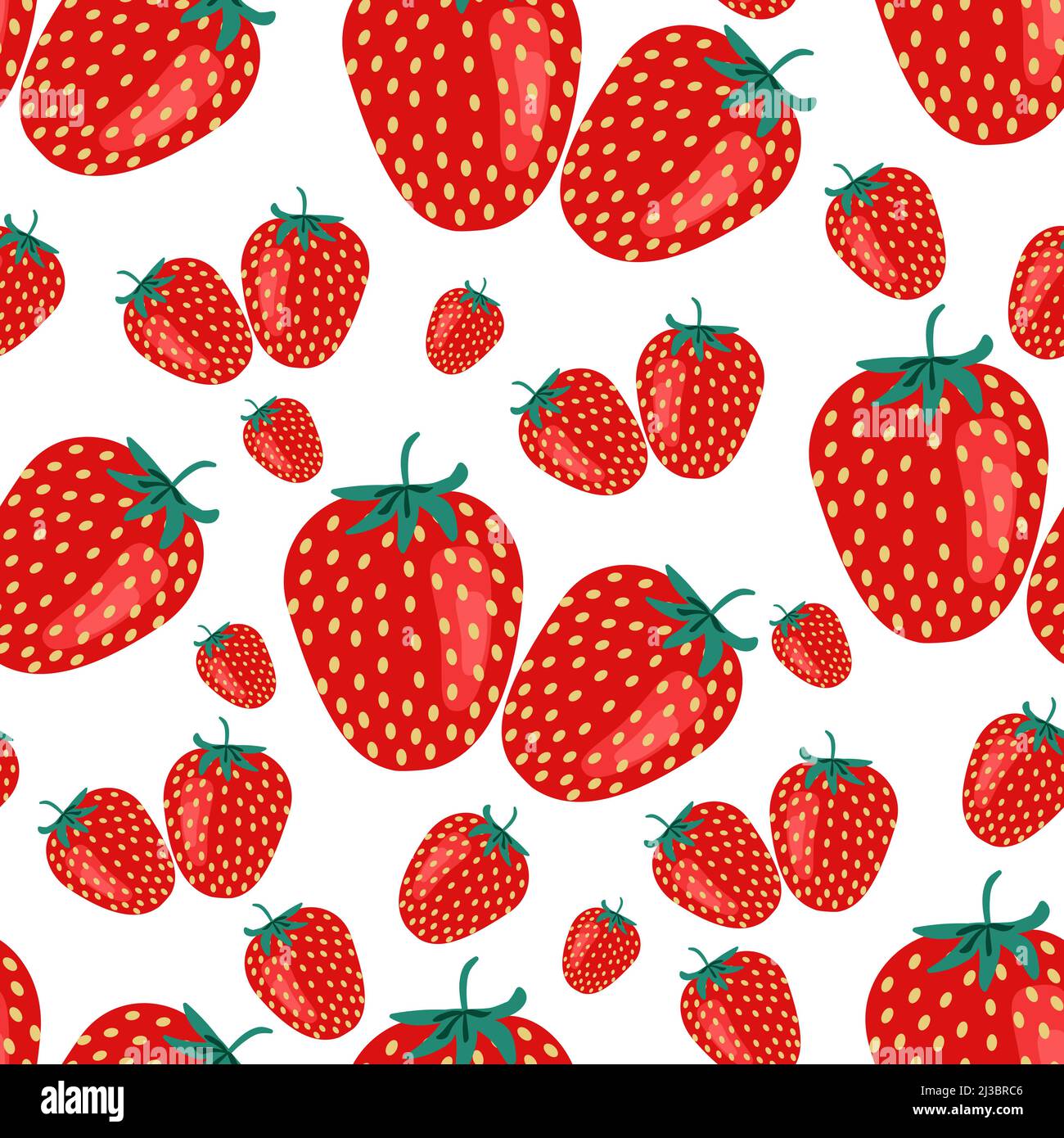 Red strawberry pattern Stock Vector Images - Alamy