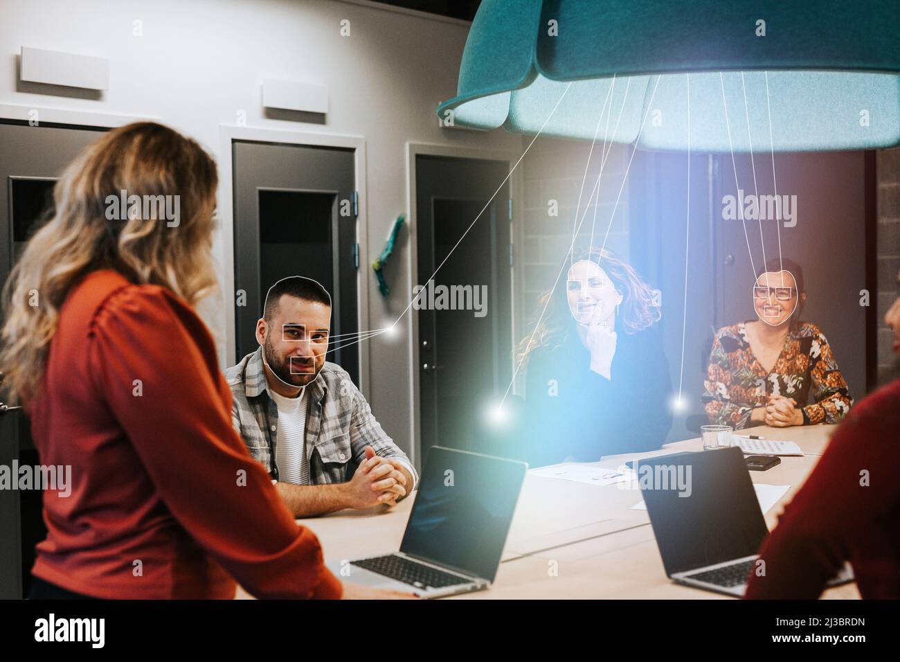 Business meeting digital network data hi-res stock photography and ...