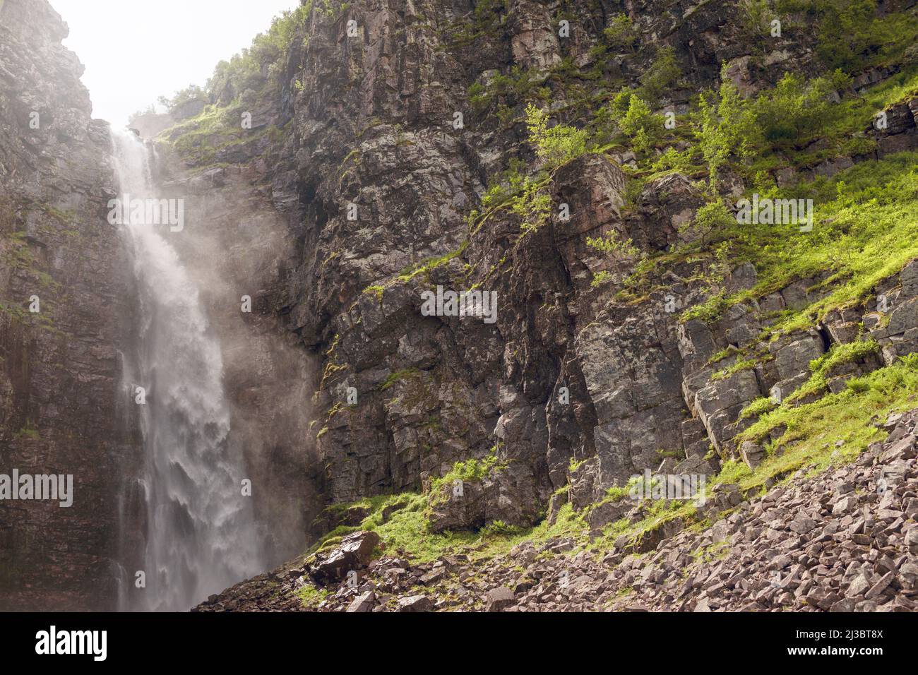 View of waterfall Stock Photo - Alamy