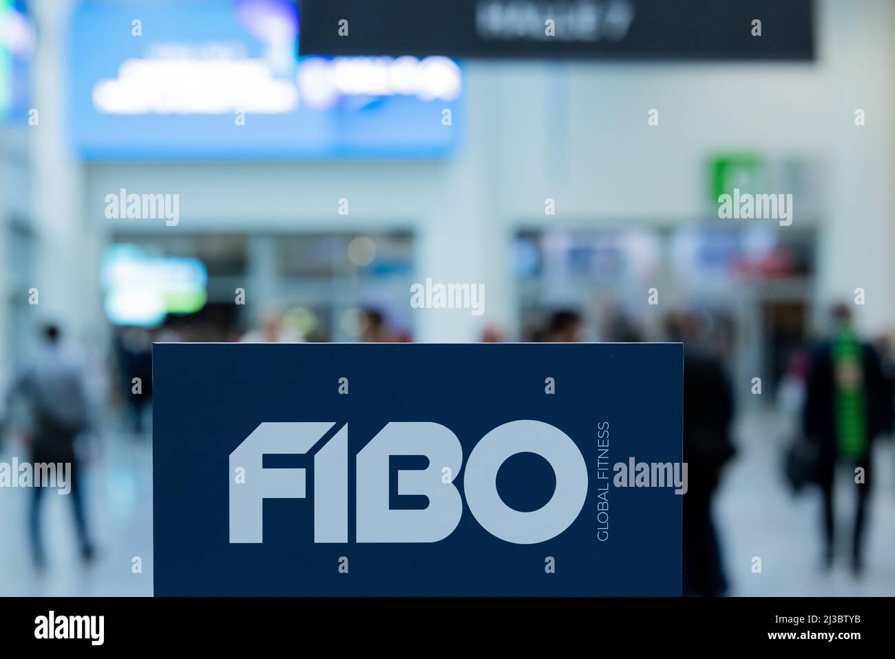 Cologne, Germany. 07th Apr, 2022. The logo can be seen at the Fibo ...