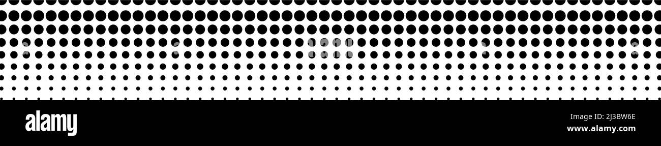 Vertical dot pattern gradient. Halftone shadow border Stock Vector ...