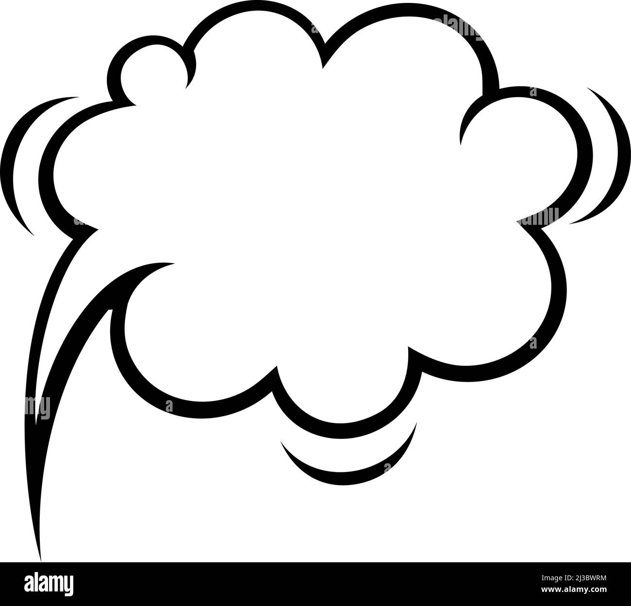 Cloud shape text frame. Comic speech bubble Stock Vector Image & Art ...