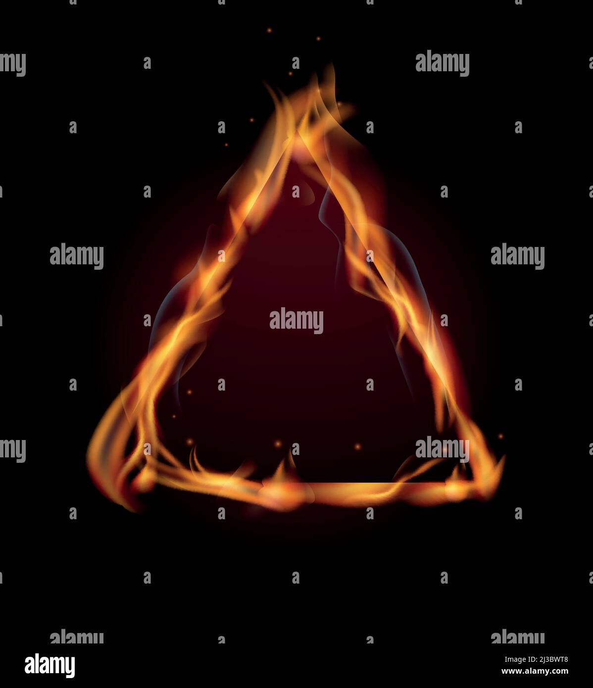 Fire triangle hi-res stock photography and images - Alamy