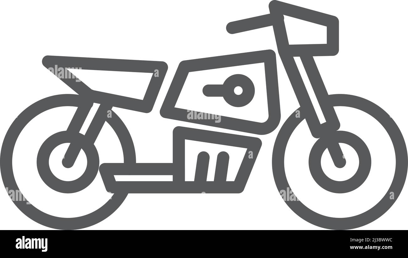 Bike line icon. Riding city transport symbol Stock Vector Image & Art ...