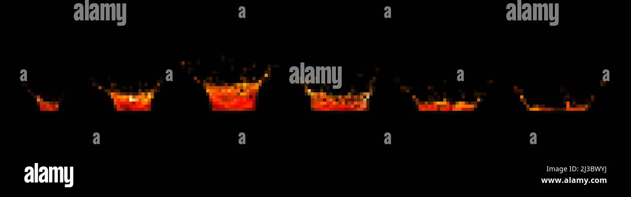 Lava or juice splash sequence animation sprite sheet for motion graphic ...