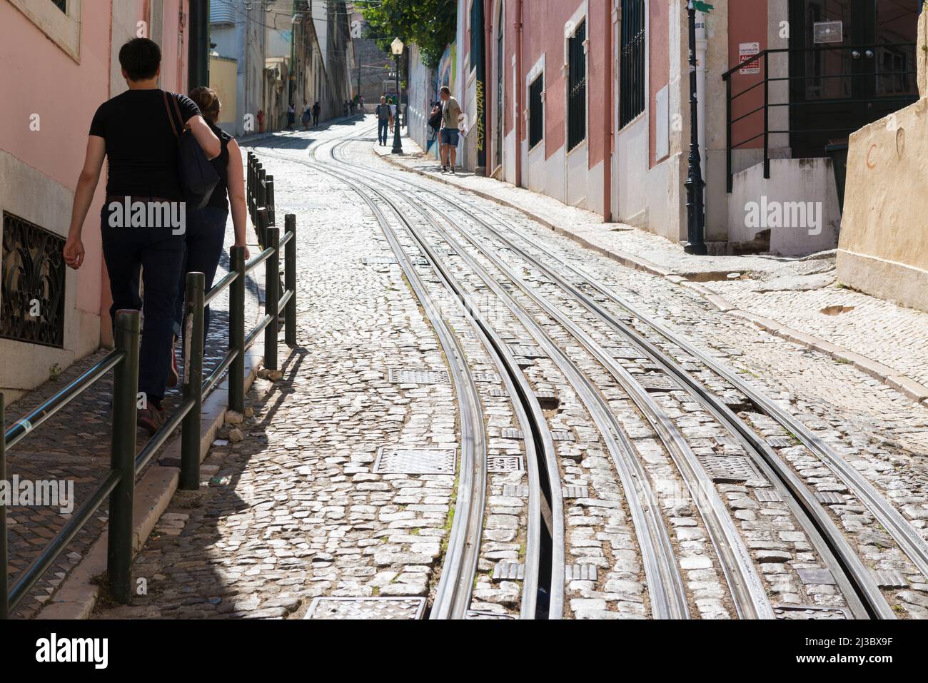 Old tram rails hi-res stock photography and images - Alamy