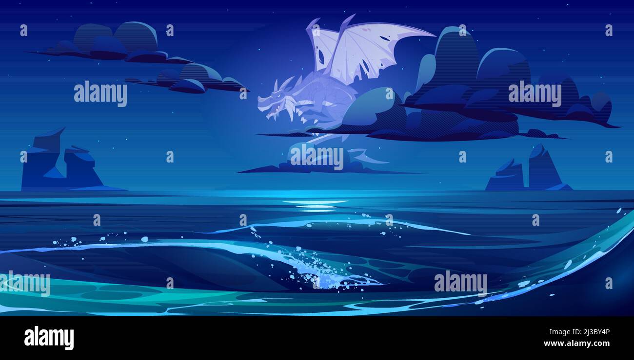 Mythical flying beast creature hi-res stock photography and images - Alamy
