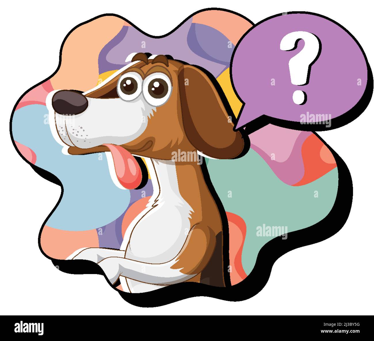 Meeting a dog Stock Vector Images - Alamy