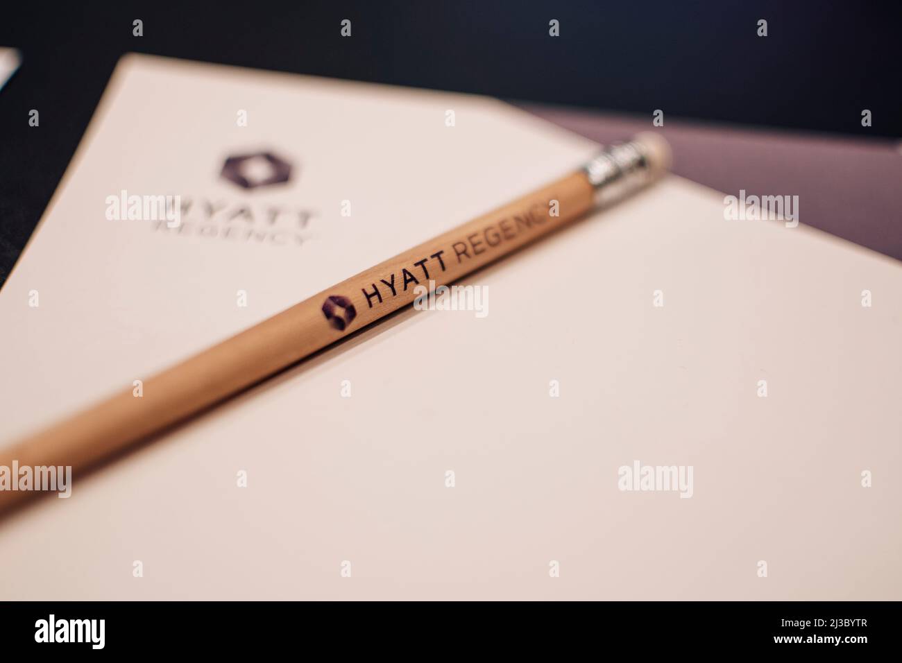 Sofia, Bulgaria - 05 April 2022: Hyatt Regency hotel was the host of a ...