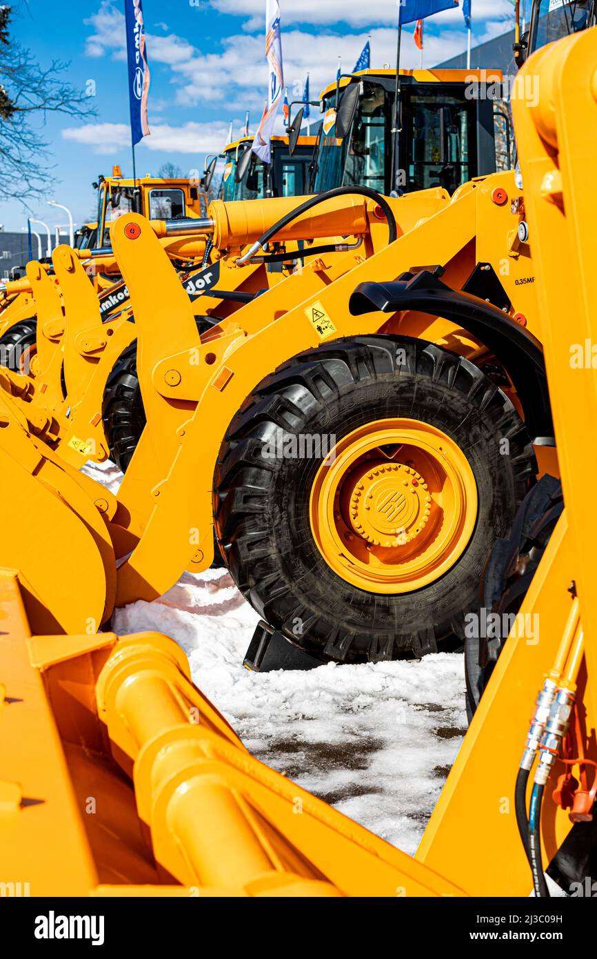 Exhibition of commercial tractors Stock Photo - Alamy