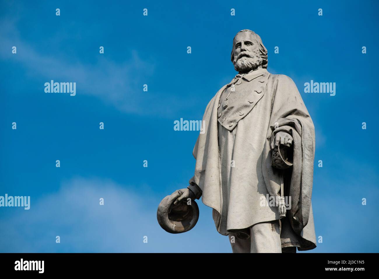 Italy, Lombardy, Soresina, Piazza Giuseppe Garibaldi Square, Garibaldi ...