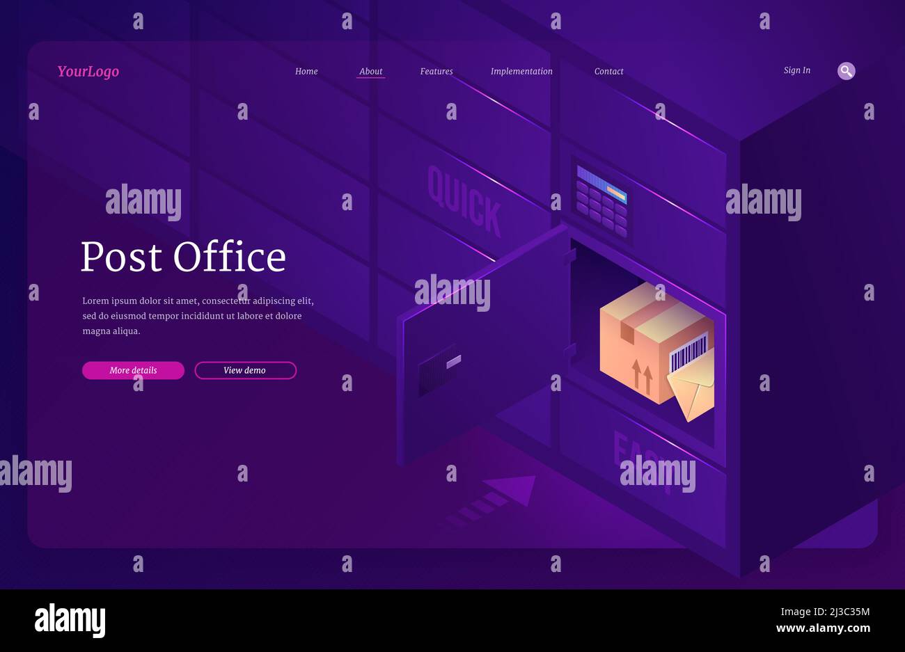 Inpost parcel locker Stock Vector Images - Alamy