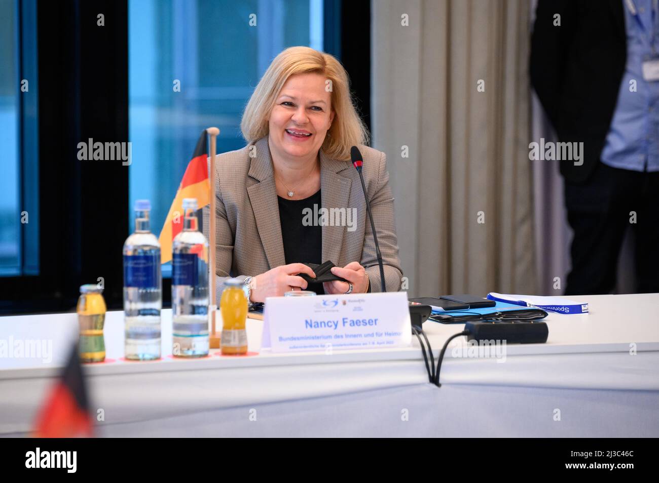 Hamburg, Germany. 07th Apr, 2022. Nancy Faeser (SPD), Federal Minister ...