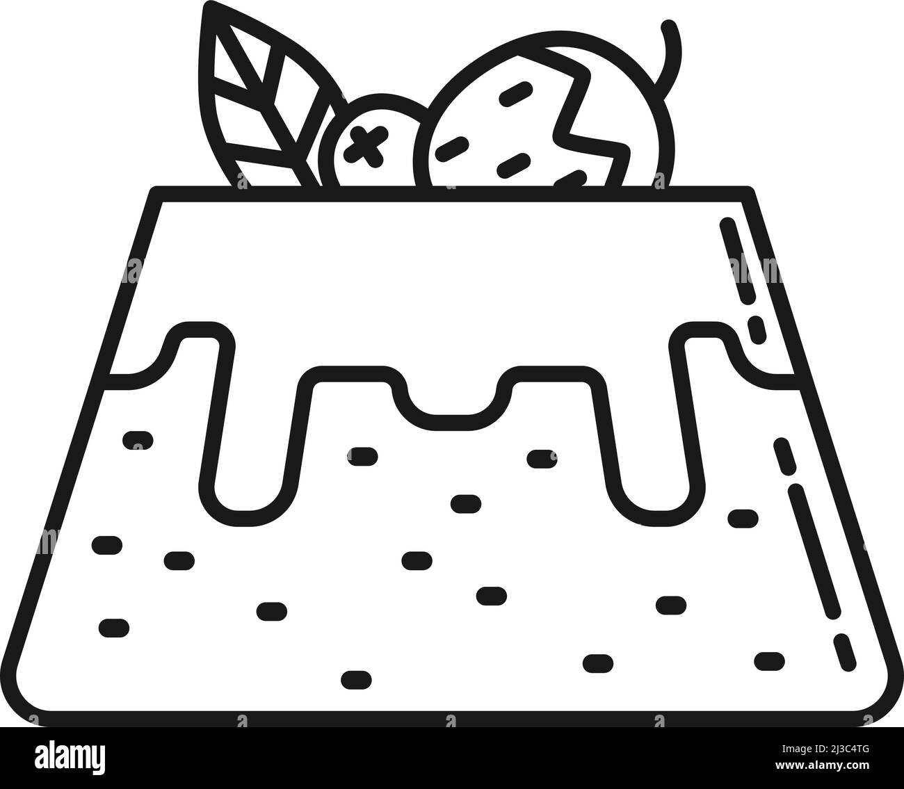 Cream and fruit Black and White Stock Photos & Images - Alamy