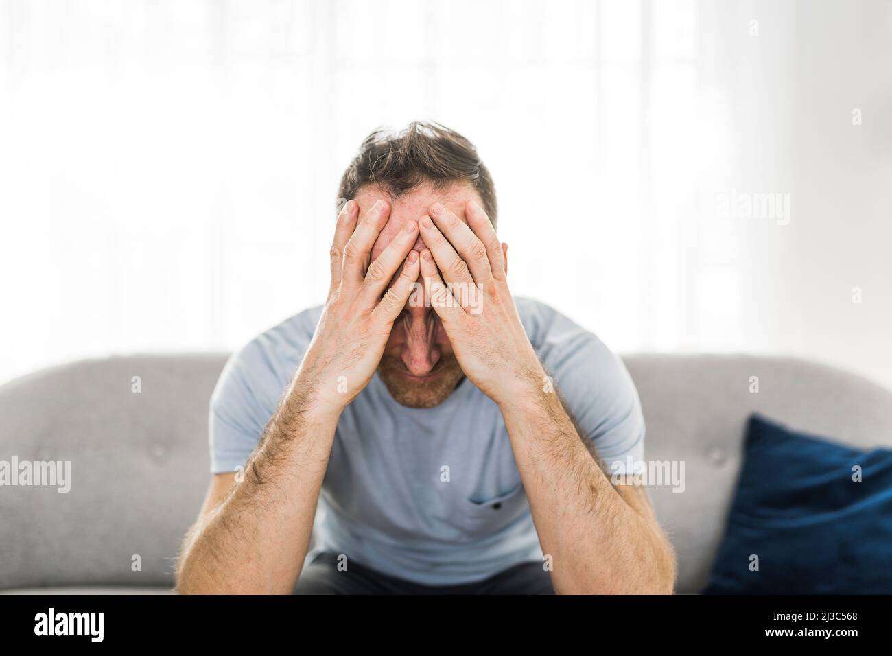 Confused man in room hi-res stock photography and images - Alamy