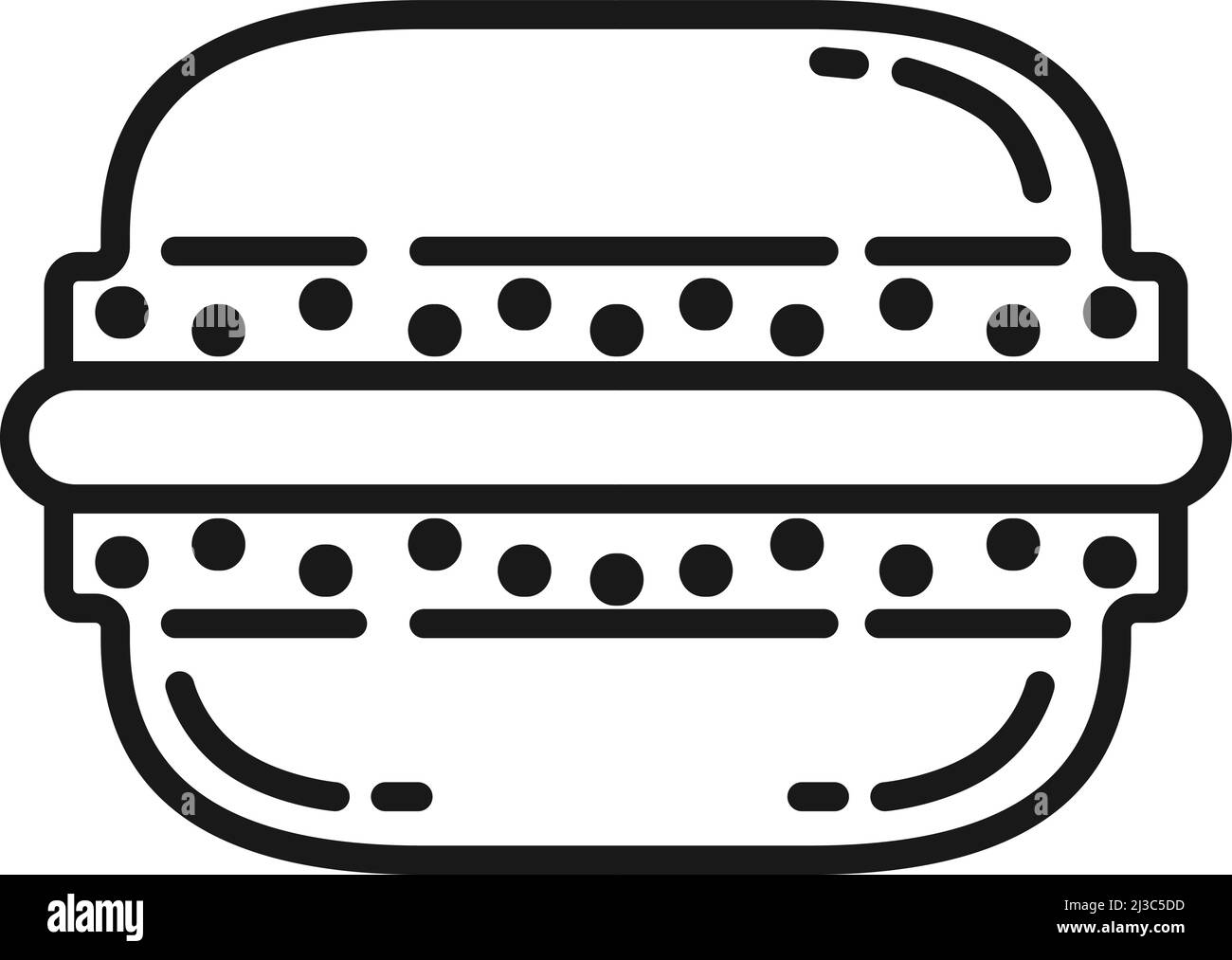 Candy icon in thin Black and White Stock Photos & Images - Alamy