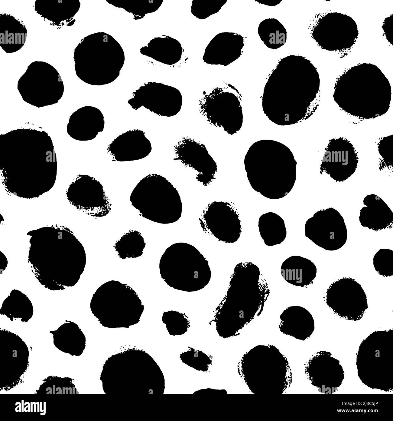 Grunge spots hand drawn vector seamless pattern Stock Vector Image ...