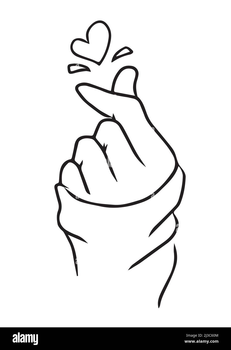 illustration of hand on the white background in vector Stock Vector ...