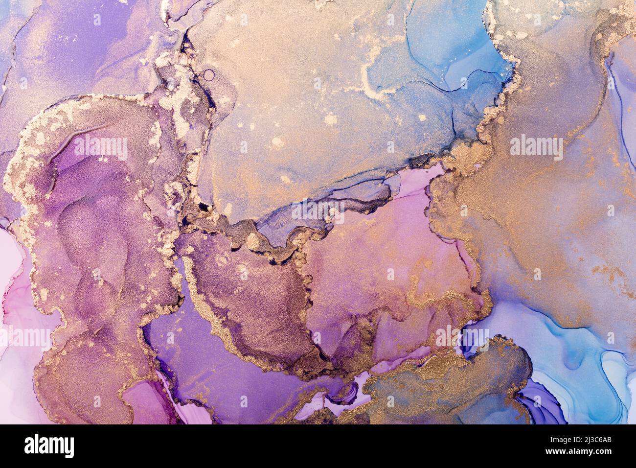 Close-up of colored alcohol ink abstract texture, trendy wallpaper. Art ...