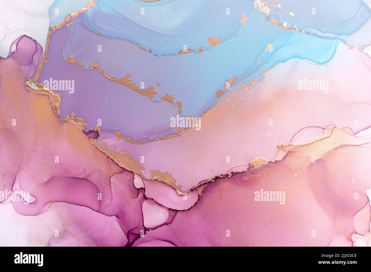 Close-up of colored alcohol ink abstract texture, trendy wallpaper. Art ...