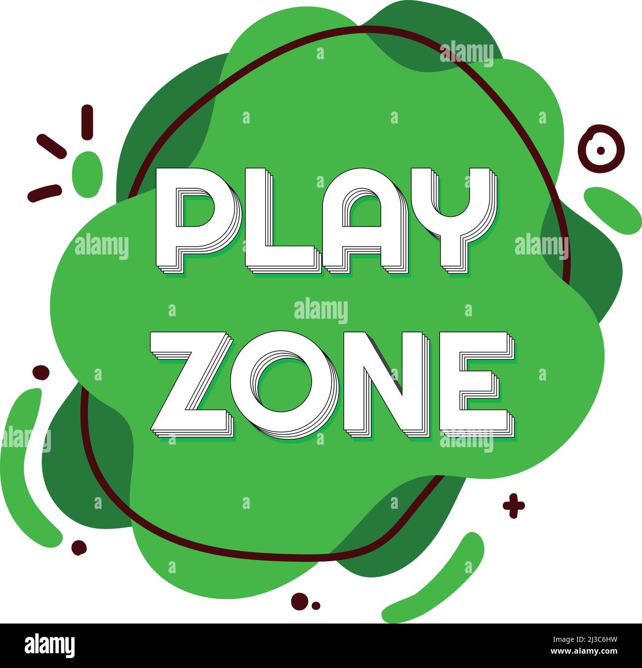 Play zone logo. Kid party invitation label Stock Vector Image & Art - Alamy