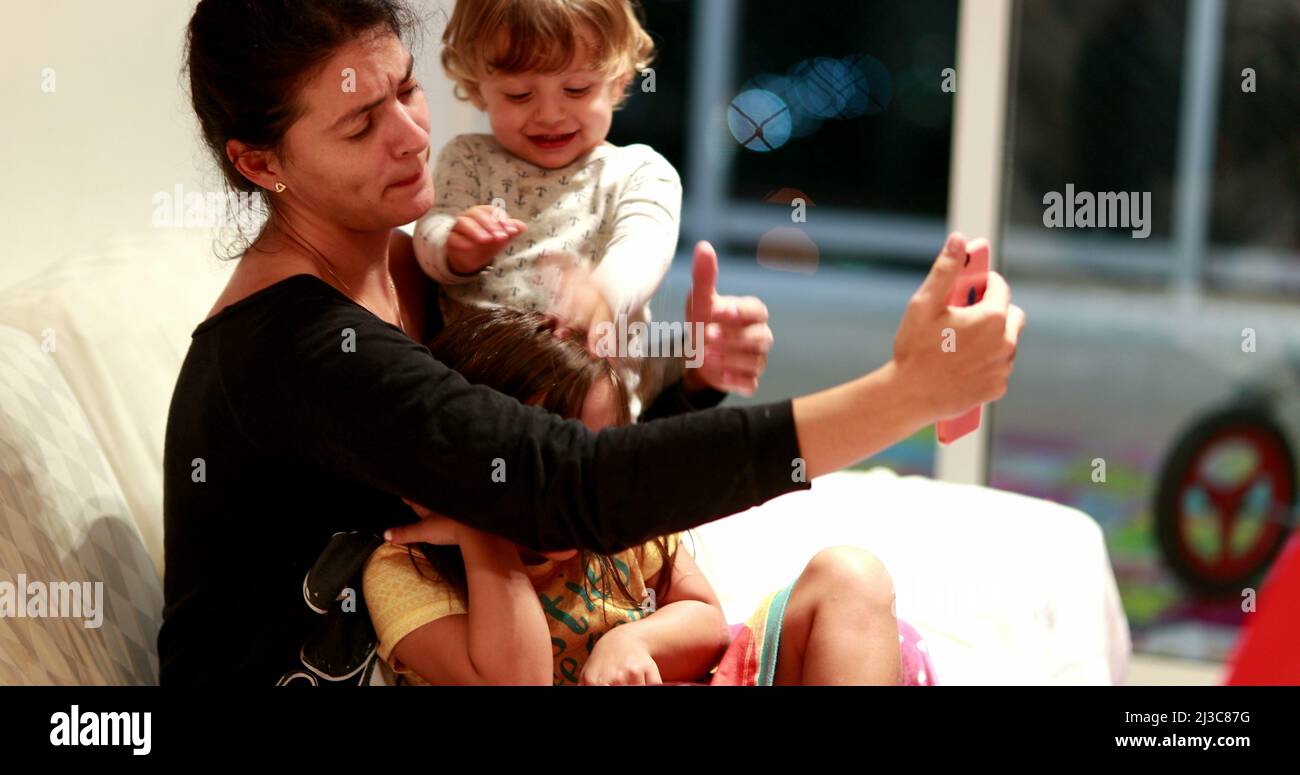 Parent calling kids hi-res stock photography and images - Alamy