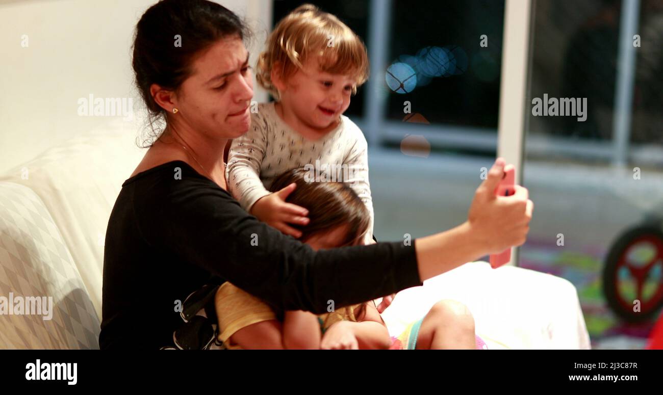 Parent calling kids hi-res stock photography and images - Alamy