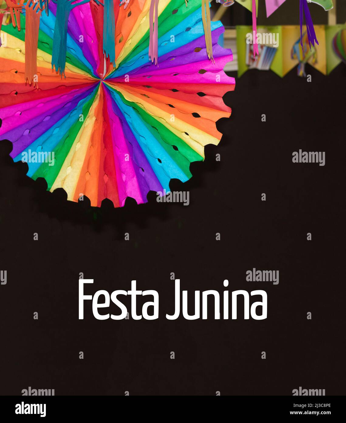 Background of flags for junina party, famous party of Brazil that ...