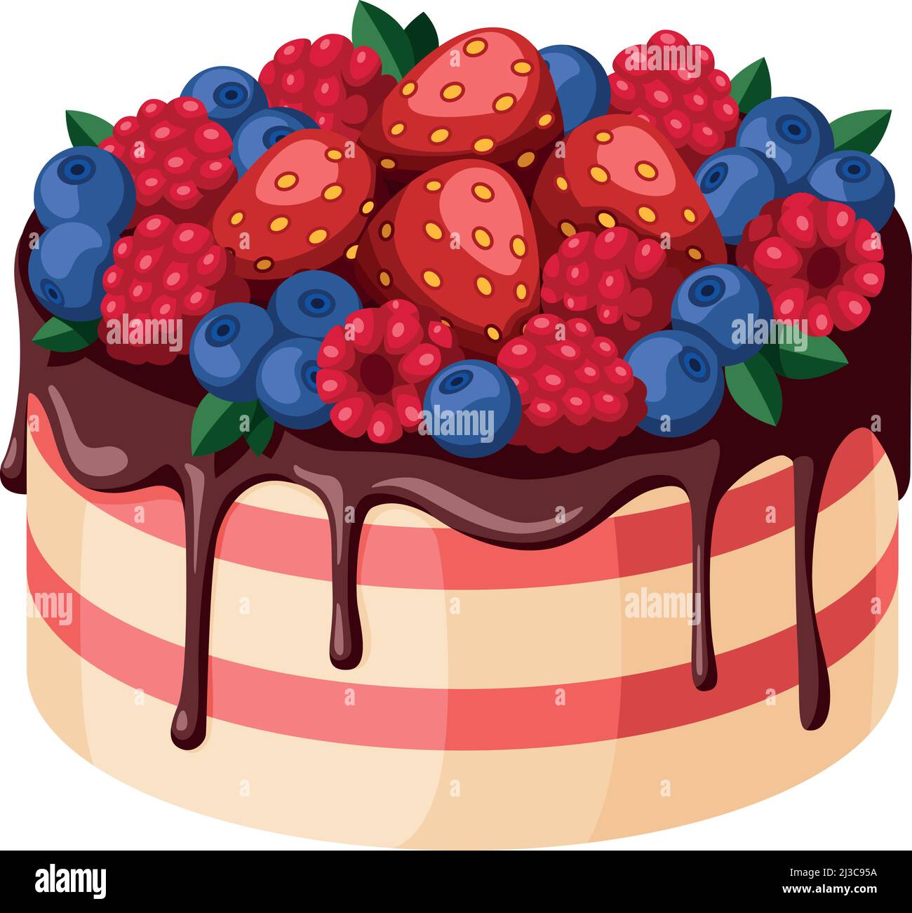 Strawberry dripping chocolate Cut Out Stock Images & Pictures - Alamy