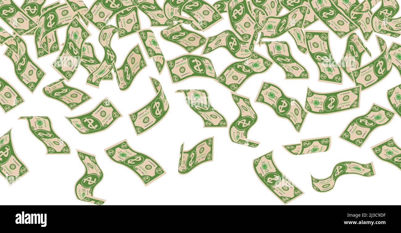 Cartoon money flying hi-res stock photography and images - Alamy