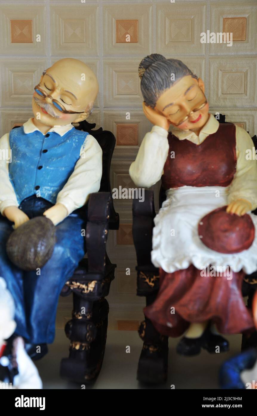 Cute grandfather cartoon hi-res stock photography and images - Alamy