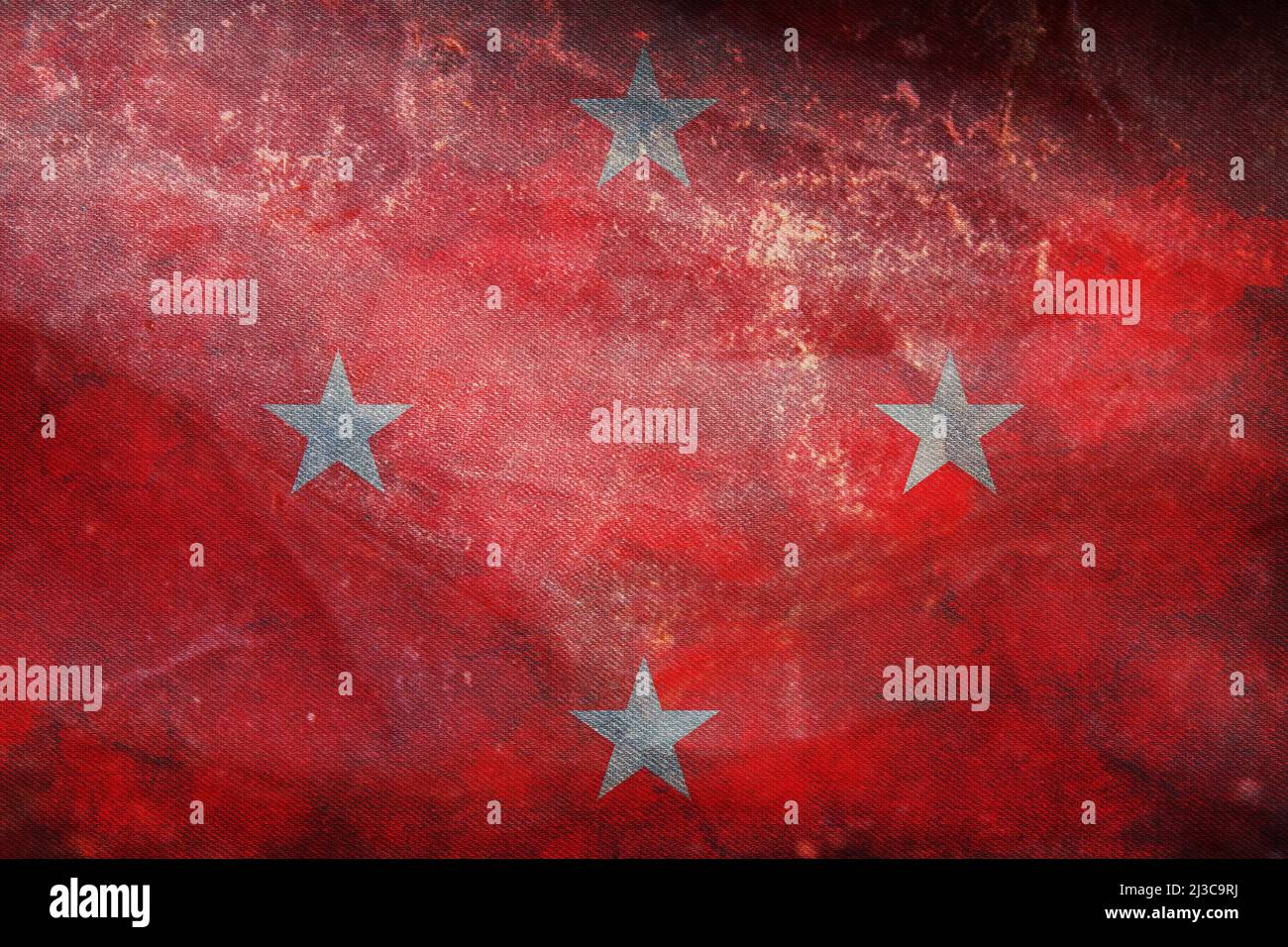 Top view of retro flag londrina, Brazil with grunge texture. Brazilian ...
