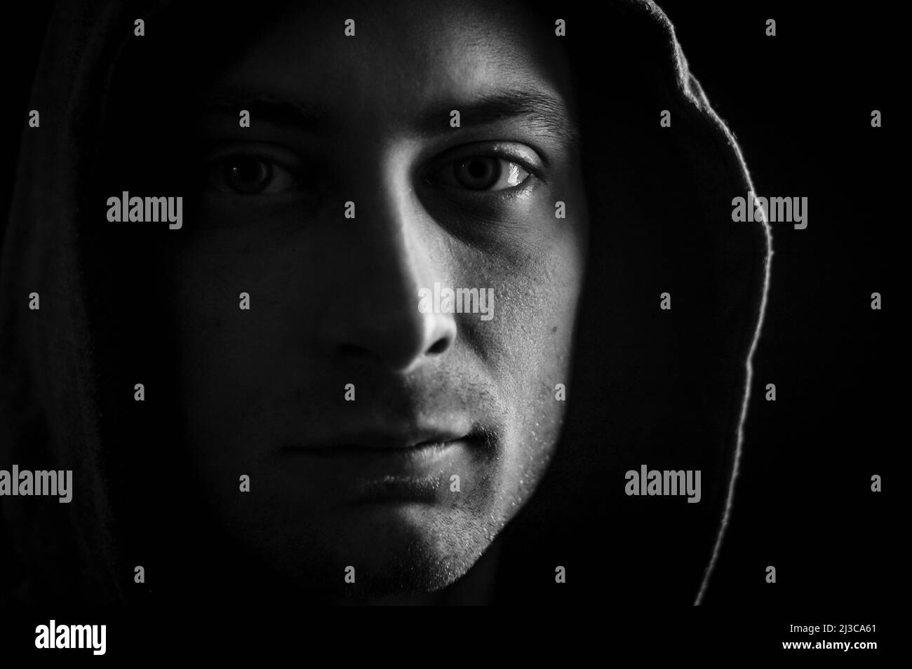 Grumpy man black and white hi-res stock photography and images - Alamy