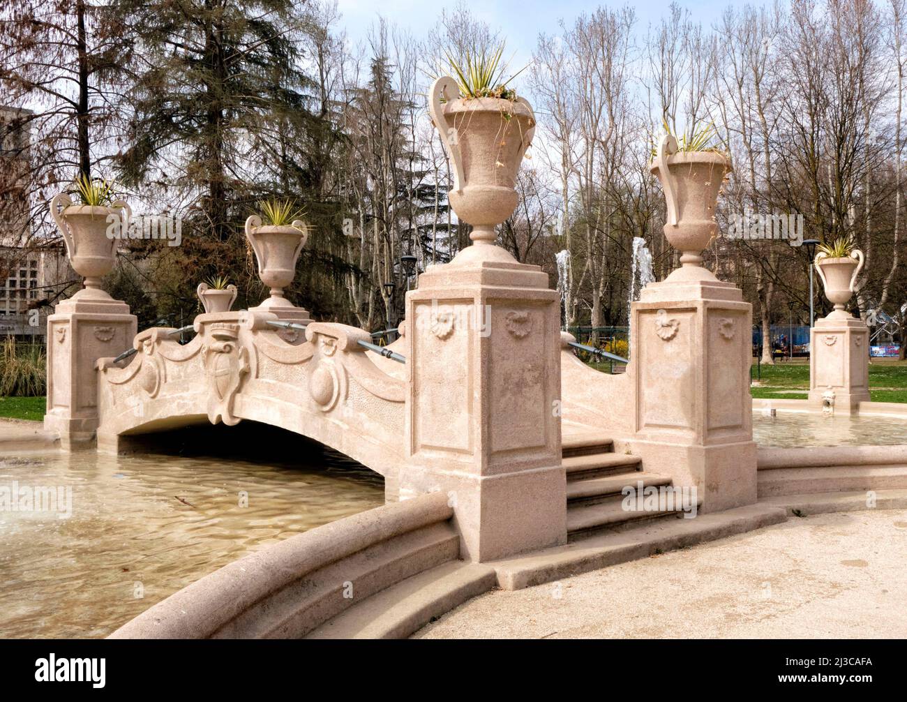 2022 March - historic fountain and architectural element in the city of ...