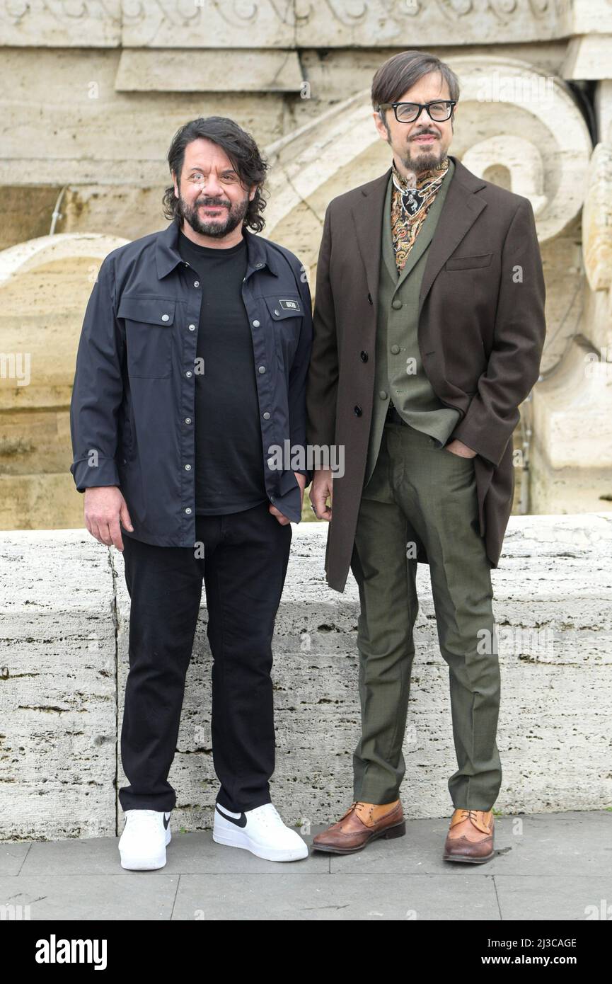 Pasquale Petrolo (L) and Claudio Gregori (R) attend the photocall of ...