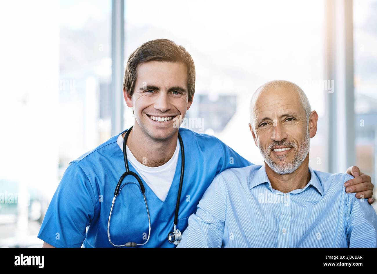 I put my patients care first. Portrait of a male nurse caring for a ...