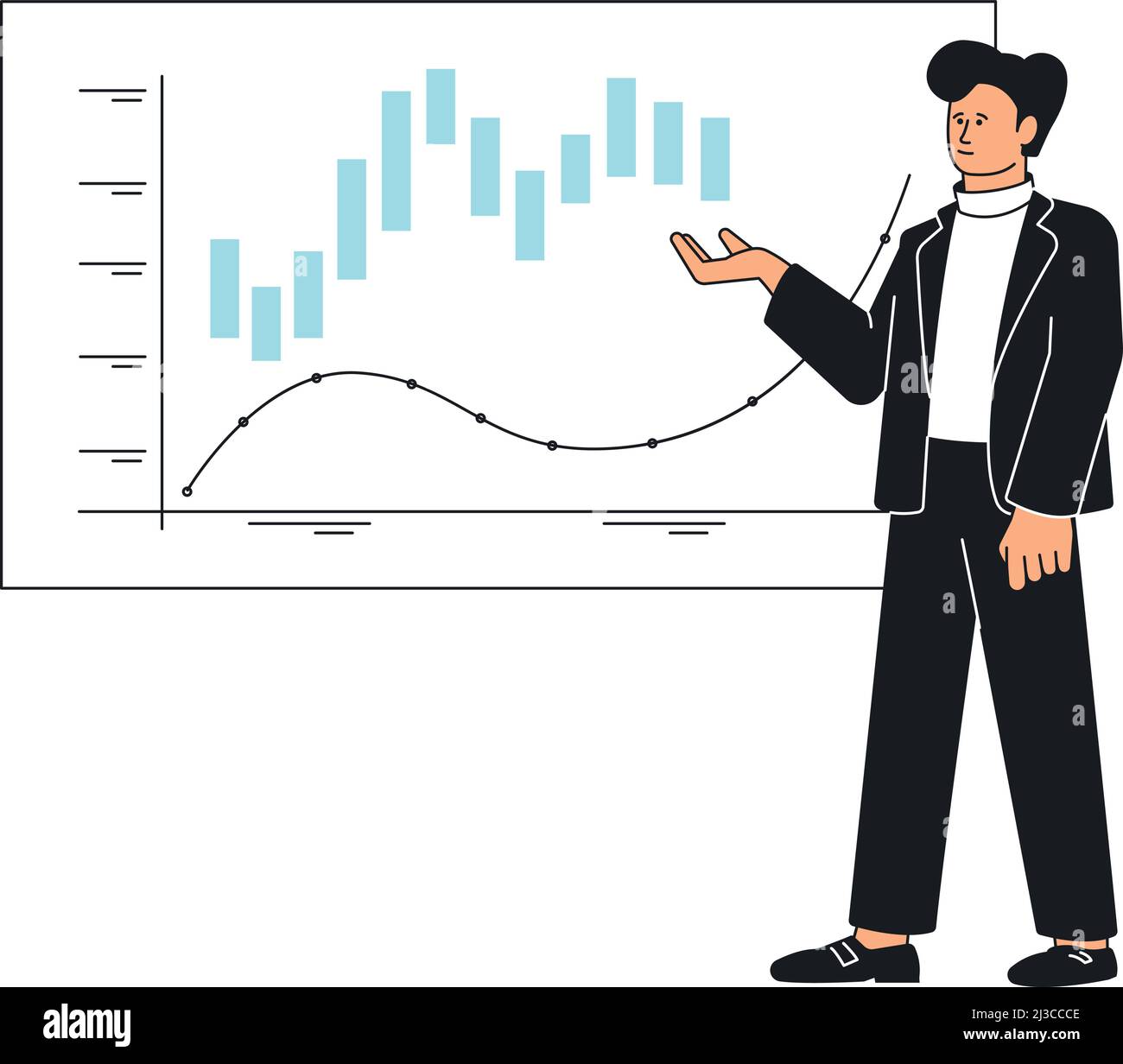 Male character presentation on Cut Out Stock Images & Pictures - Alamy