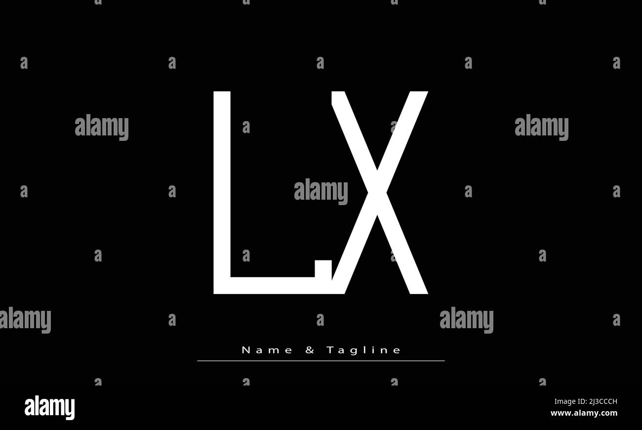 Alphabet letters Initials Monogram logo LX , XL Stock Vector Image ...