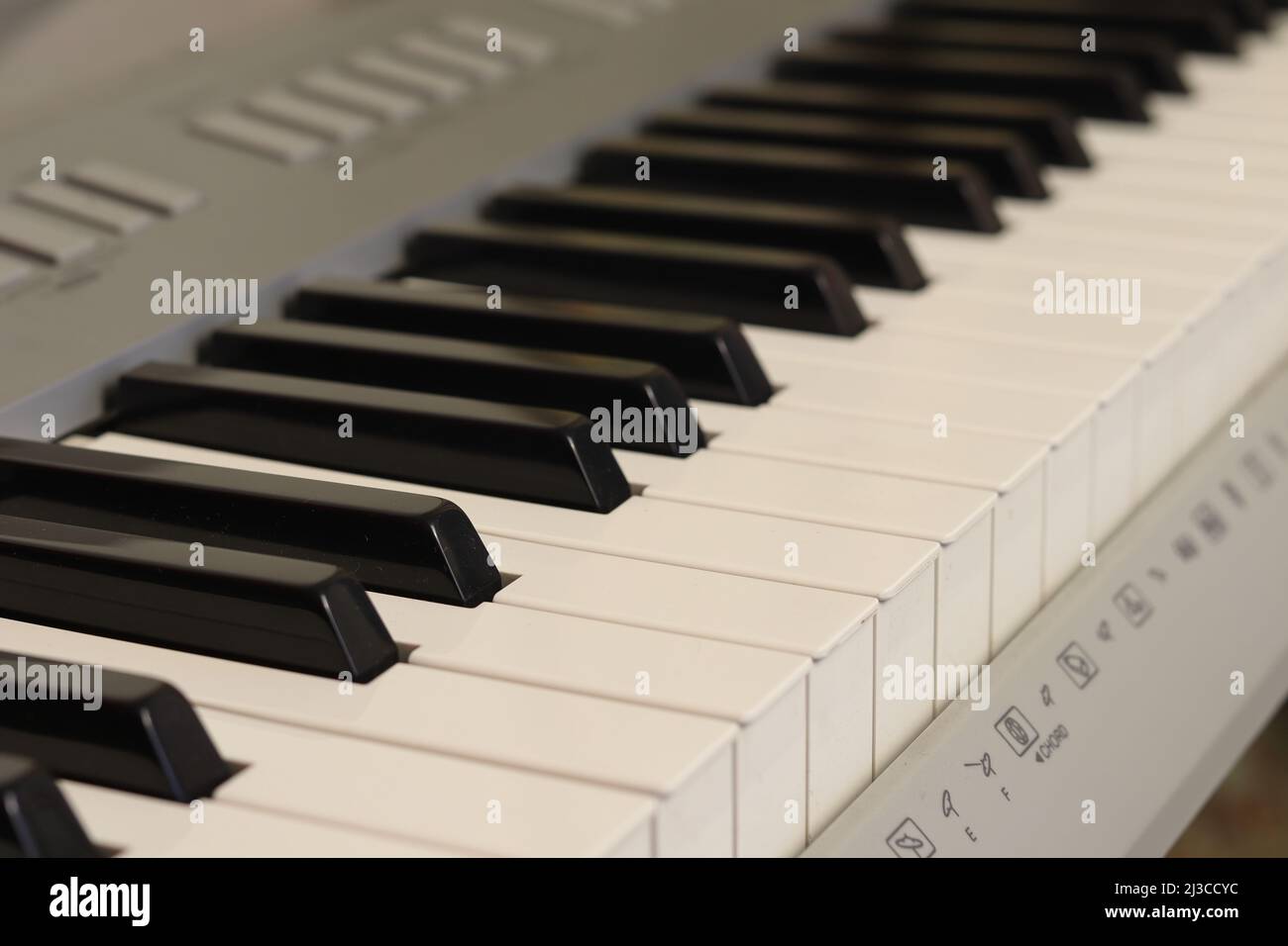 Close-up view of piano keys Stock Photo - Alamy